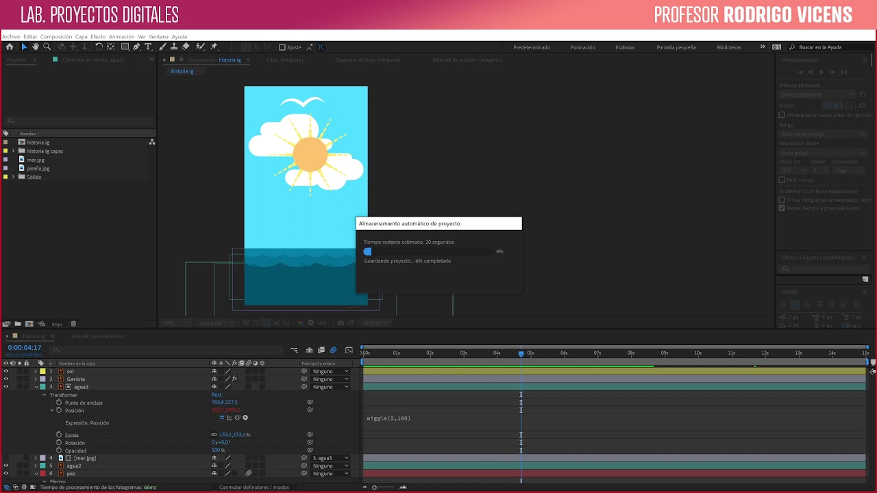 After Effects Expresiones en codigo para animar automaticamente en base ...