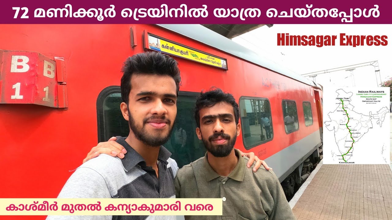 India's 3rd Longest Running Train - Himsagar Express 3AC Journey ...