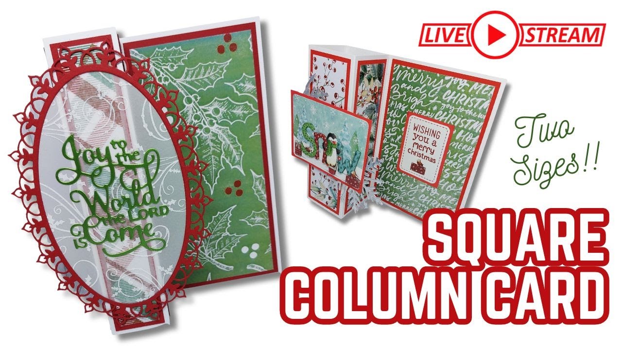 🔴 Square Column card | TWO SIZES!! | Livestream - YouTube