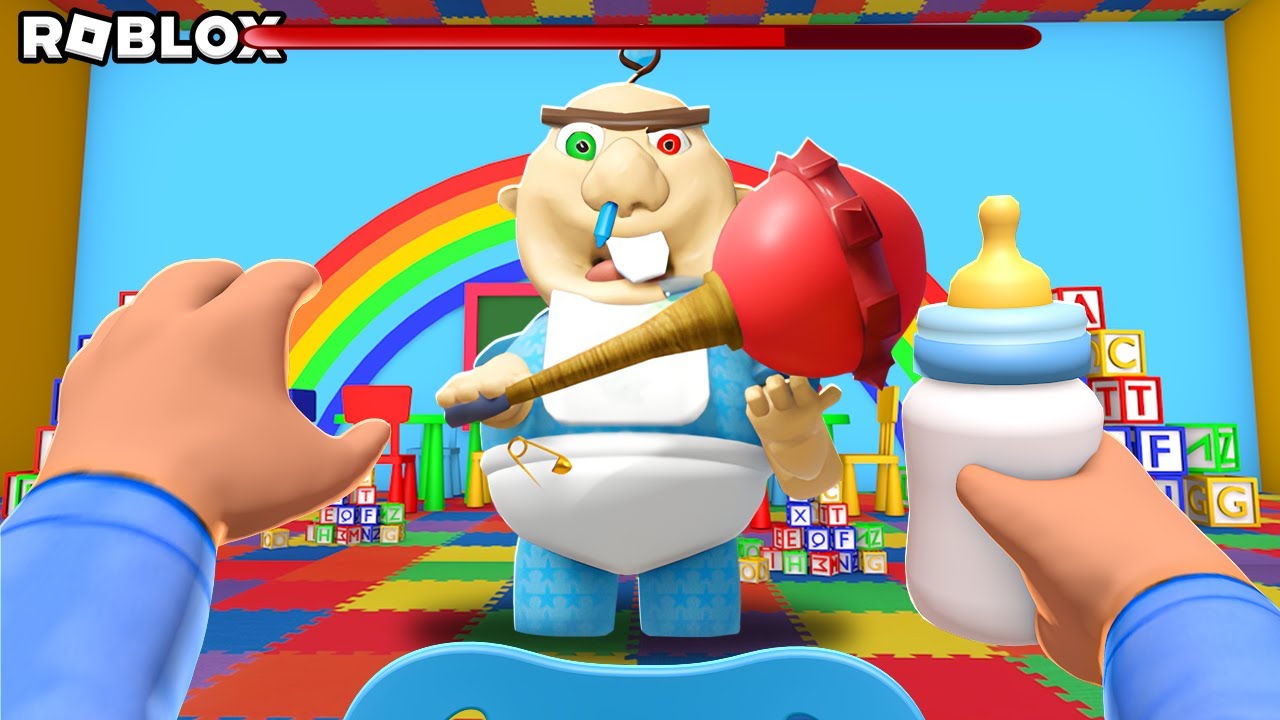 Entkomme aus dem BABY BOBBY Kindergarten in Roblox 😱 - YouTube