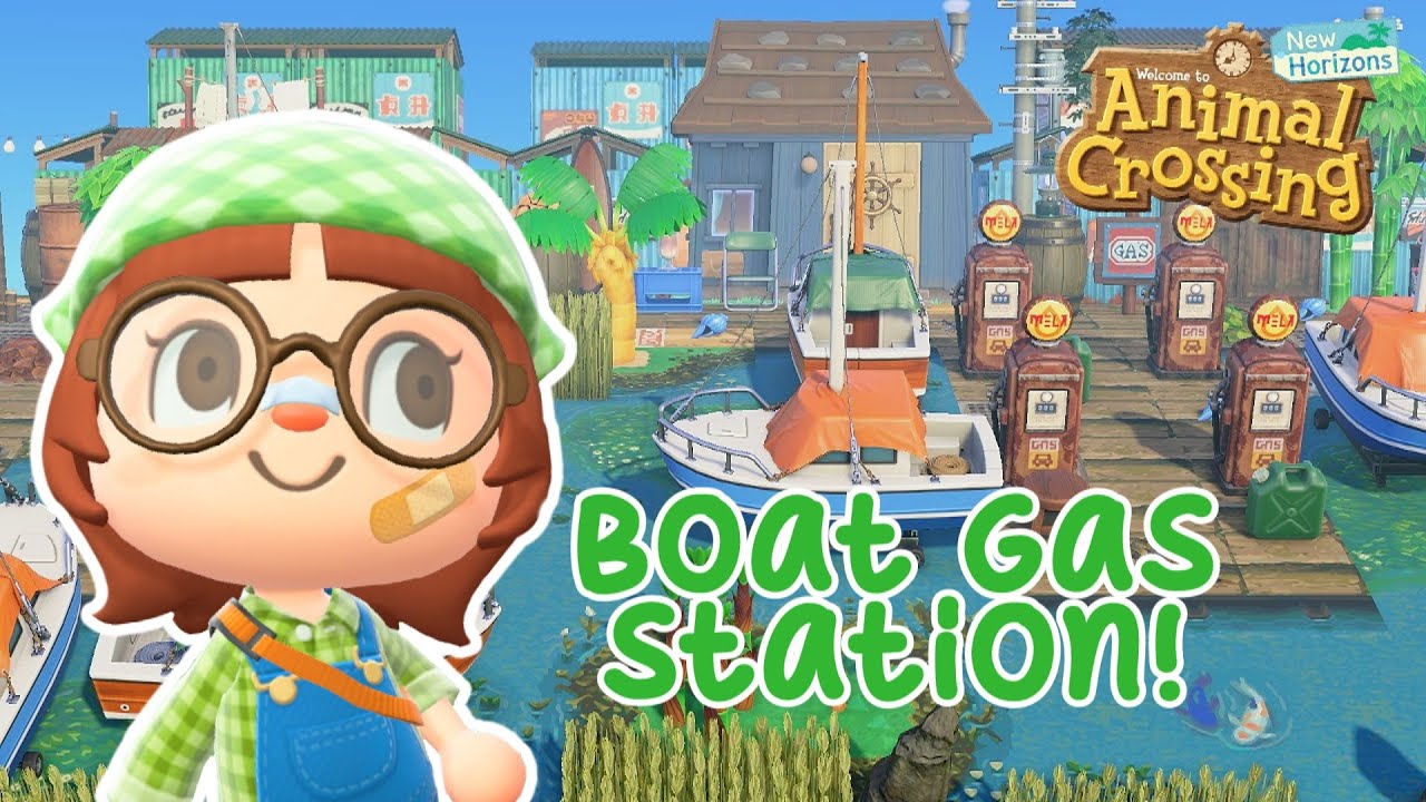 FROG FISHING VILLAGE GAS STATION | Speed Build | ACNH - YouTube