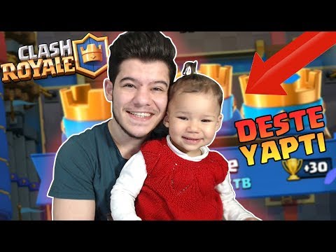 YEĞENİMİN YAPTIĞI DESTEYLE 3 TAÇ ALDIM - Clash Royale