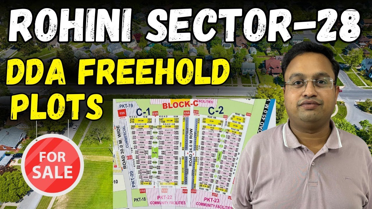 ROHINI SECTOR 28 PKT C1&C2 PRICE UPDATE & TOUR #dda #construction #plot ...