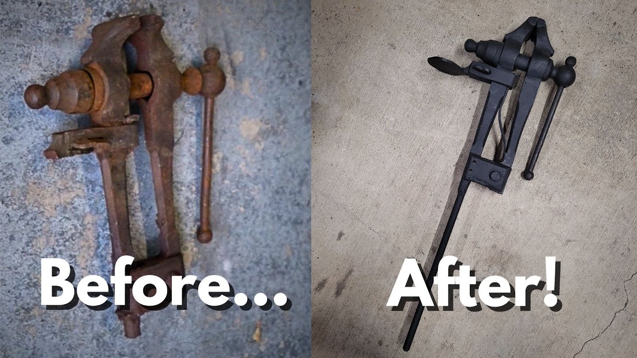 Blacksmith Post Vise Restoration - Part 2 - YouTube
