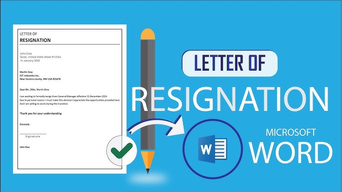 Letter Of Resignation Template Microsoft Beautiful Microsoft Word