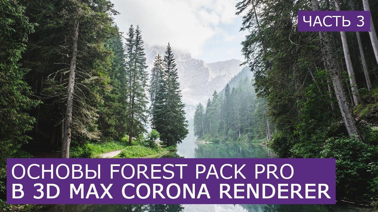 Forest Pack Pro основы работы в 3D Max | Форест пак Itoo Software скаттер уроки для начинающих 3 ...