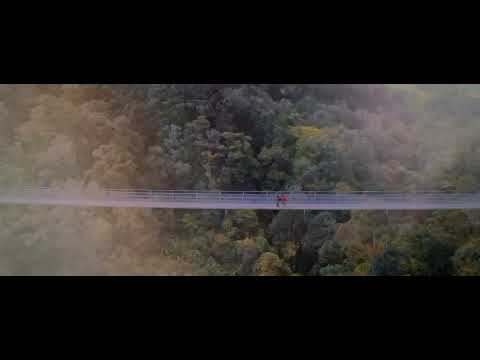 ciwidey forest suspension bridge cinematic video