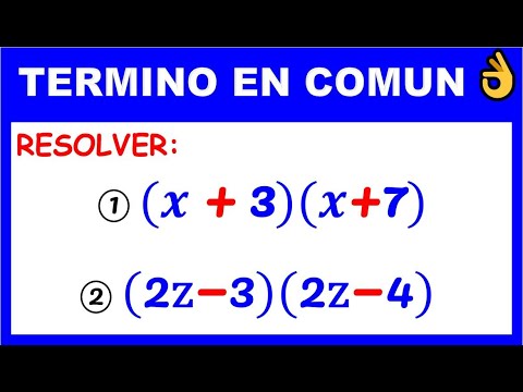 PRODUCTO DE BINOMIOS CON TERMINO EN COMUN | - YouTube