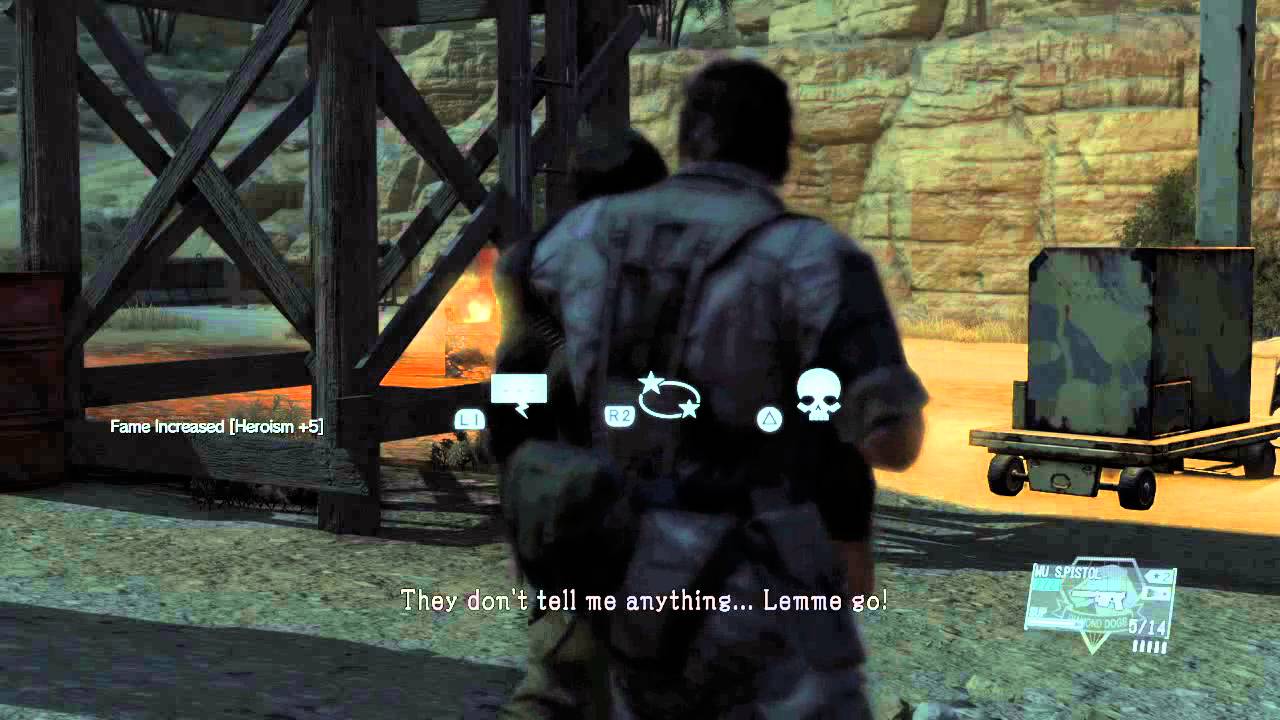 [MGS V: THE PHANTOM PAIN] Free roam, guard post capture, sandstorm, and ...