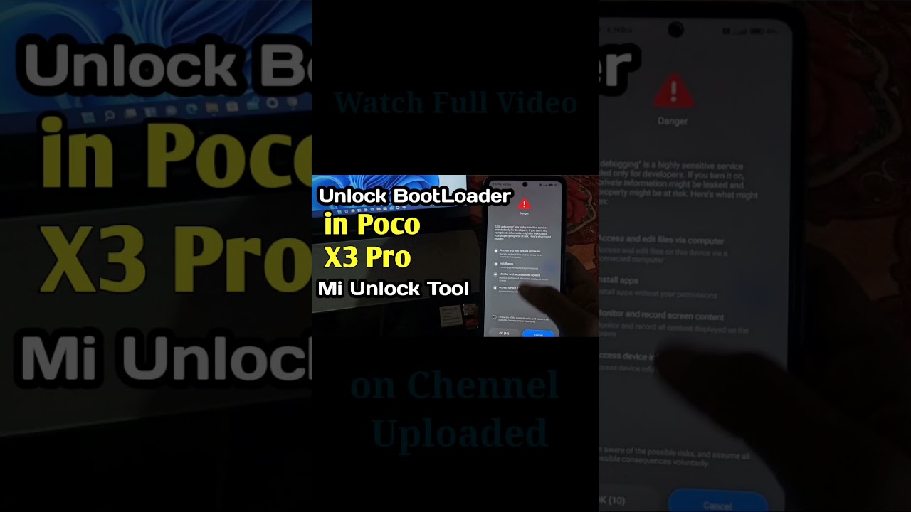 Poco X3 pro BootLoader Unlock with mi unlock tool - YouTube