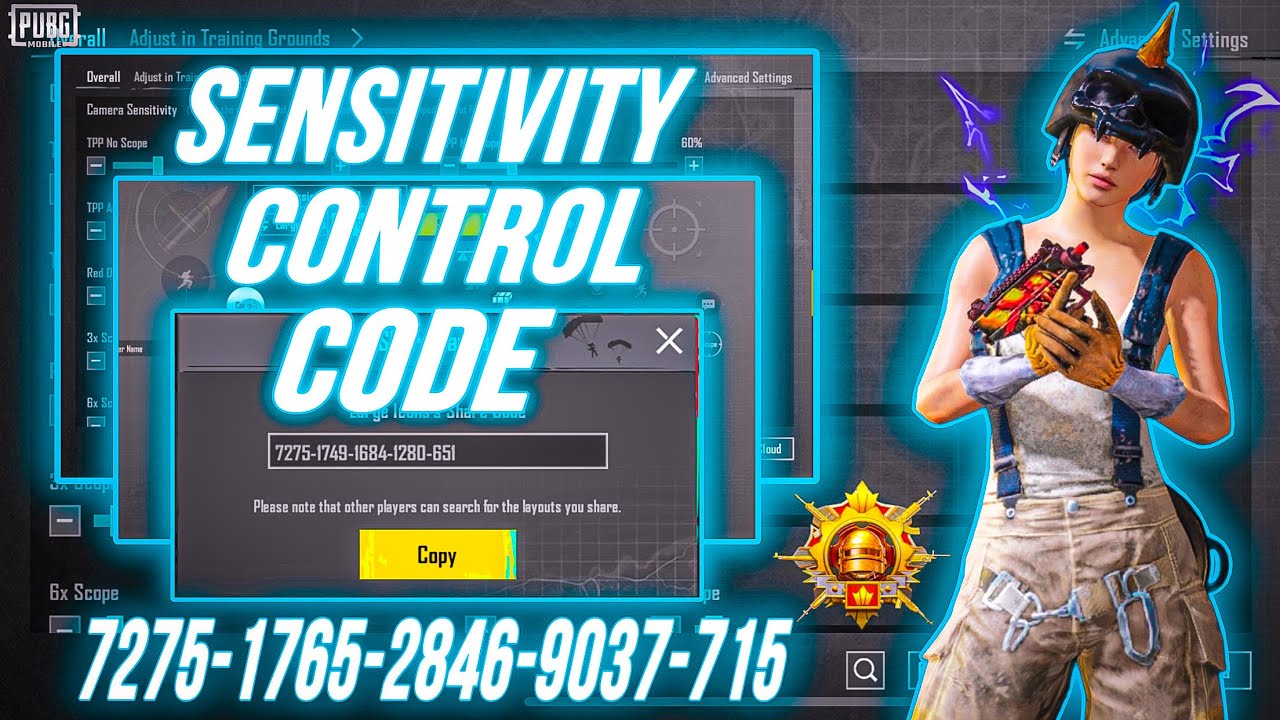 NEW UPDATE 2.8.0 !! BEST SENSITIVITY CODE + CONTROL SETTINGS PUBG ...