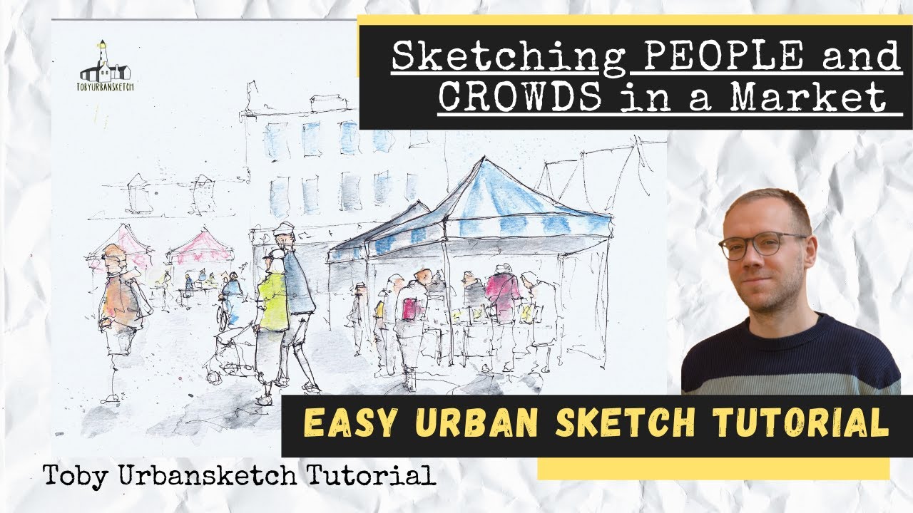 My simples steps to SKETCH and DRAW PEOPLE / CROWDS / FIGURES in the ...