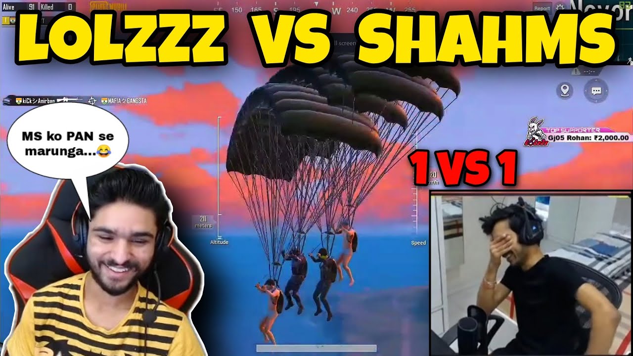 LoLzZz VS ShahMS | PAN SE MARUNGA😂 | 1 v 1 | LOLZZZ GAMING | MSisLive ...