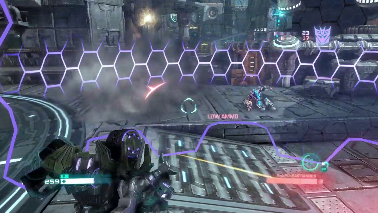 TRANSFORMERS: Fall of Cybertron destroyer ownage - YouTube