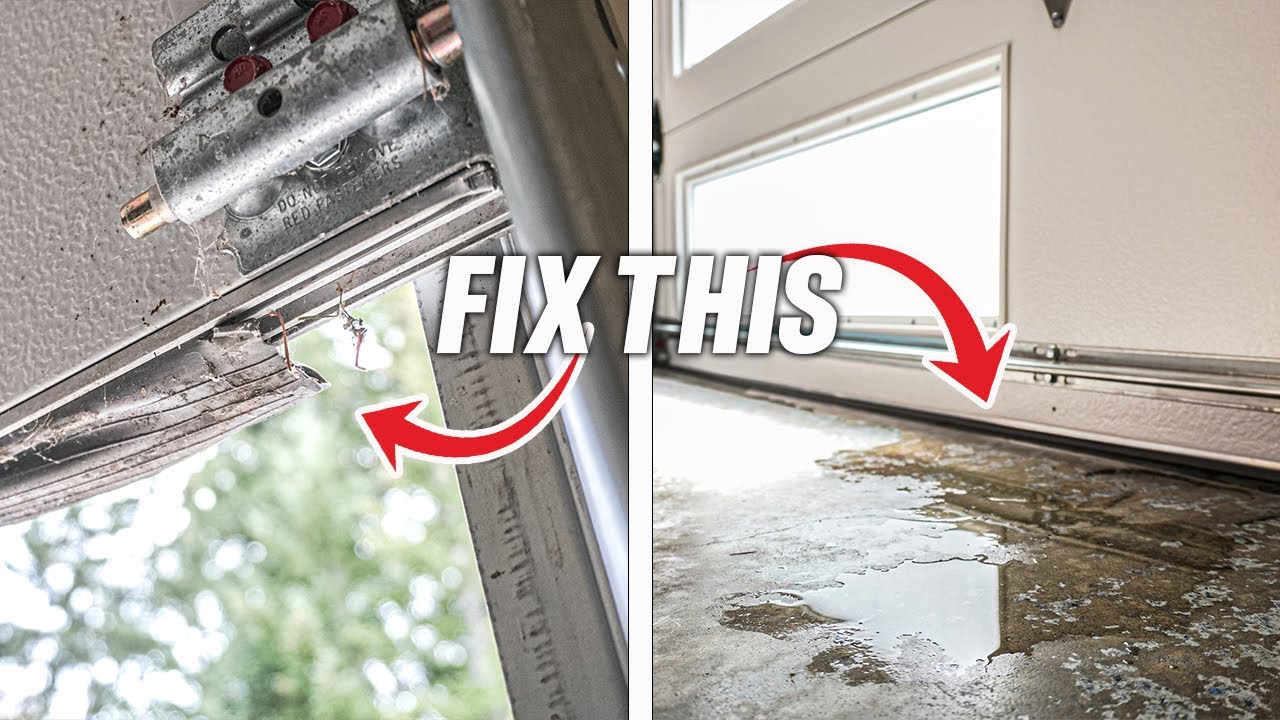 STOP Rain, Wind & Bugs From Coming In Through Your Garage Door! How To ...
