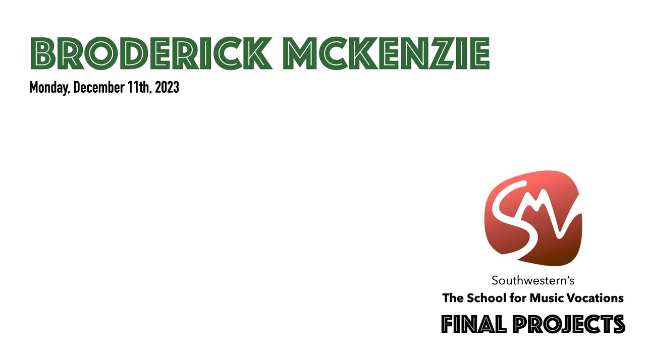 Broderick McKenzie - SMV Final Project Fall '23 - YouTube