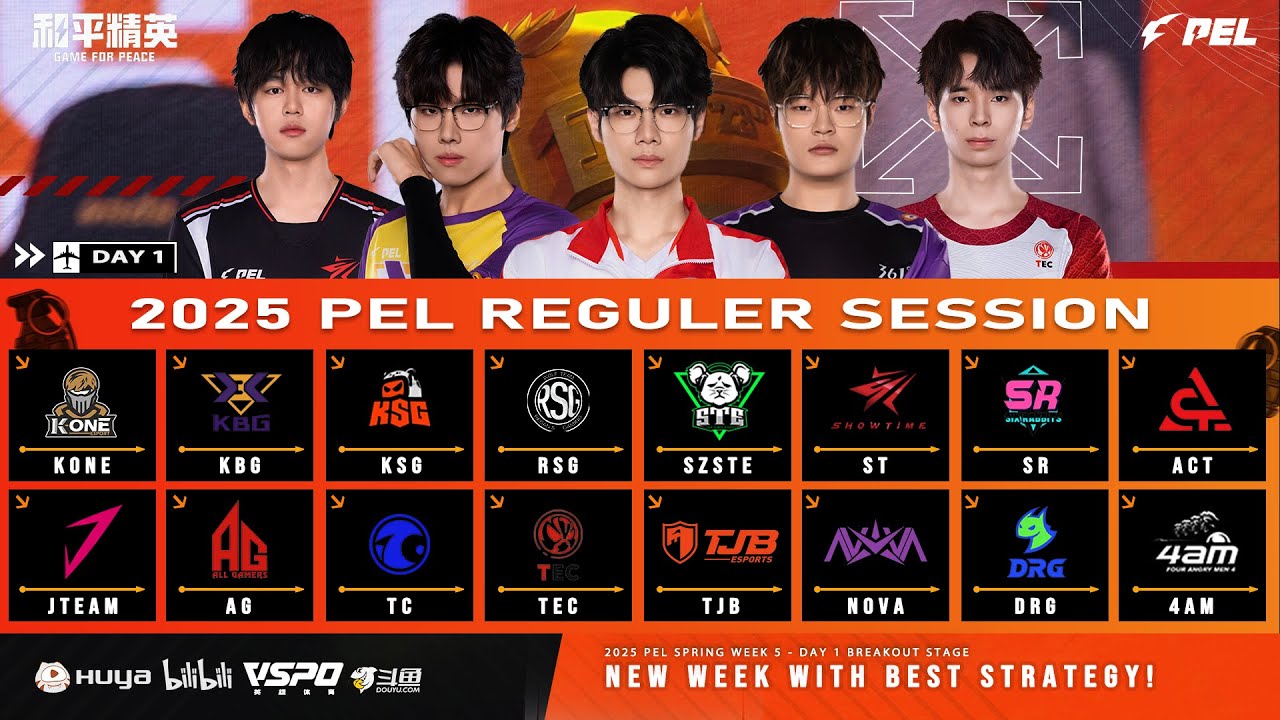 LIVE : 2025 PEL SPRING REGULER SESSION WEEK 5 DAY 1 | BREAKOUT STAGE | 2025 年 PEL 春季会议第 5 周 ...