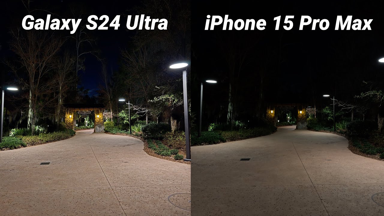 Galaxy S24 Ultra Camera vs iPhone 15 Pro Max Low Light Comparison - YouTube