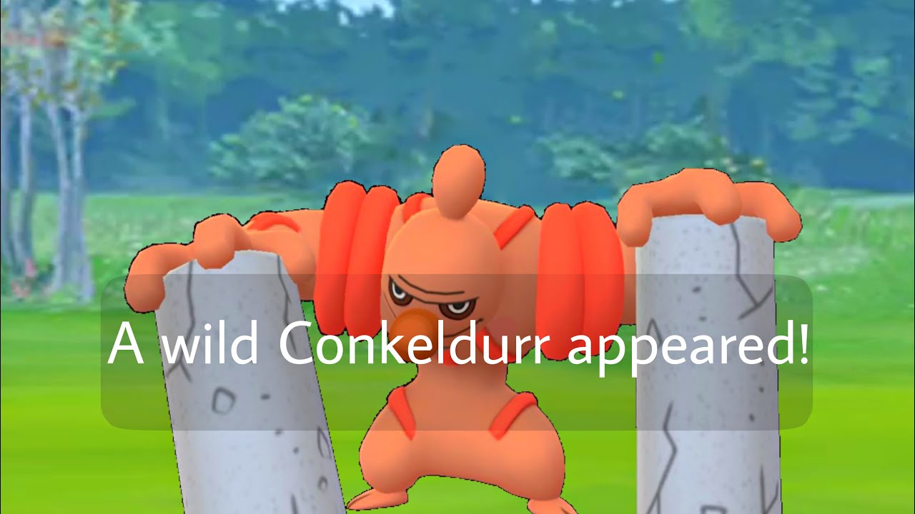 Got Shiny Conkeldurr in Pokémon Go - YouTube