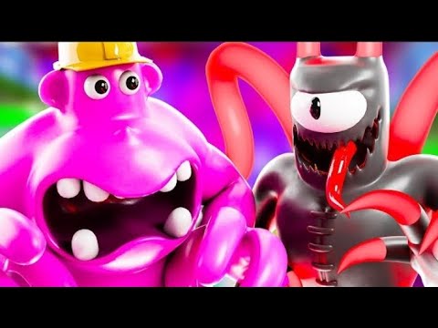 BADBAD VS HUNKY JAKE (cartoon of banban) - YouTube