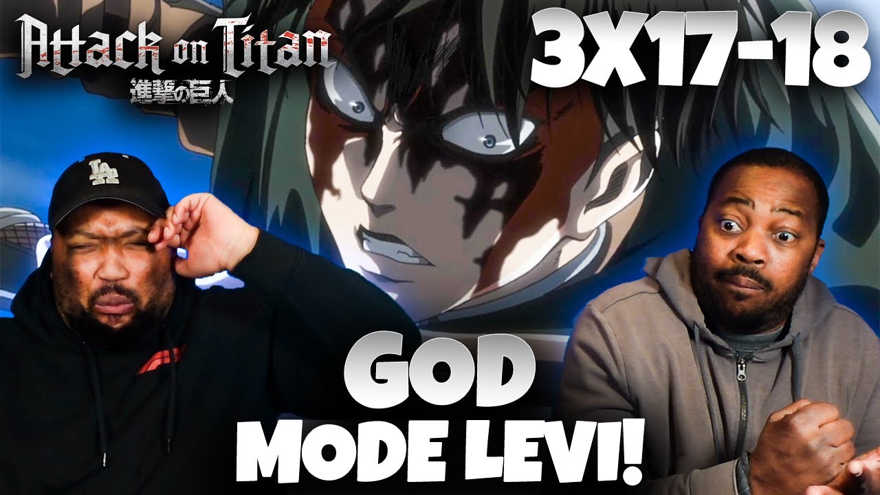 LEVI DESTROYS THE BEAST TITAN! | My Uncle's First Anime | AOT 3x17-18 ...