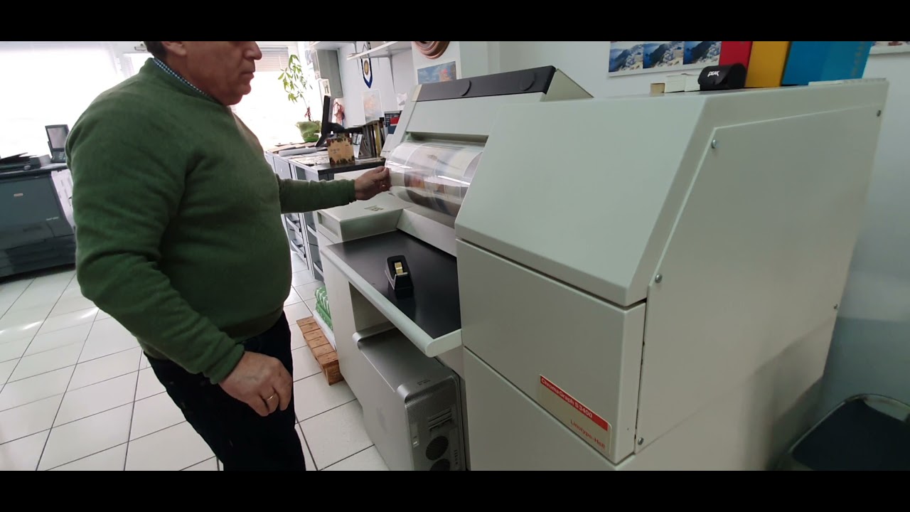 SCANNER LINOTYPE HELL S3400 Chromagraph - YouTube