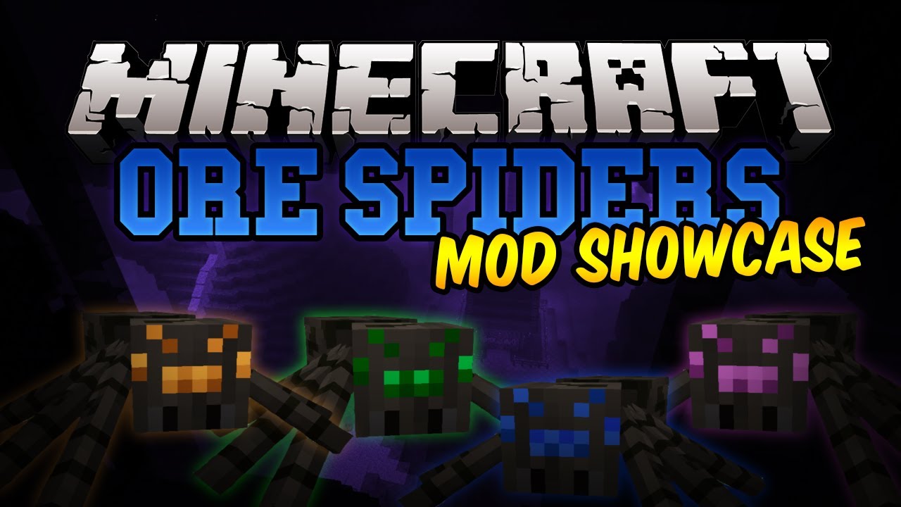 Minecraft: "ORE SPIDERS" | MOD Showcase - YouTube