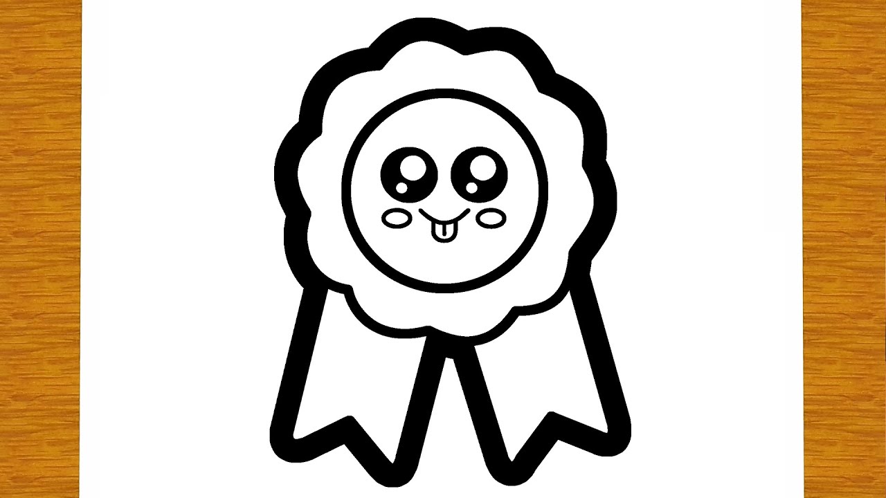 HOW TO DRAW A CUTE COCKADE | Easy drawings - YouTube