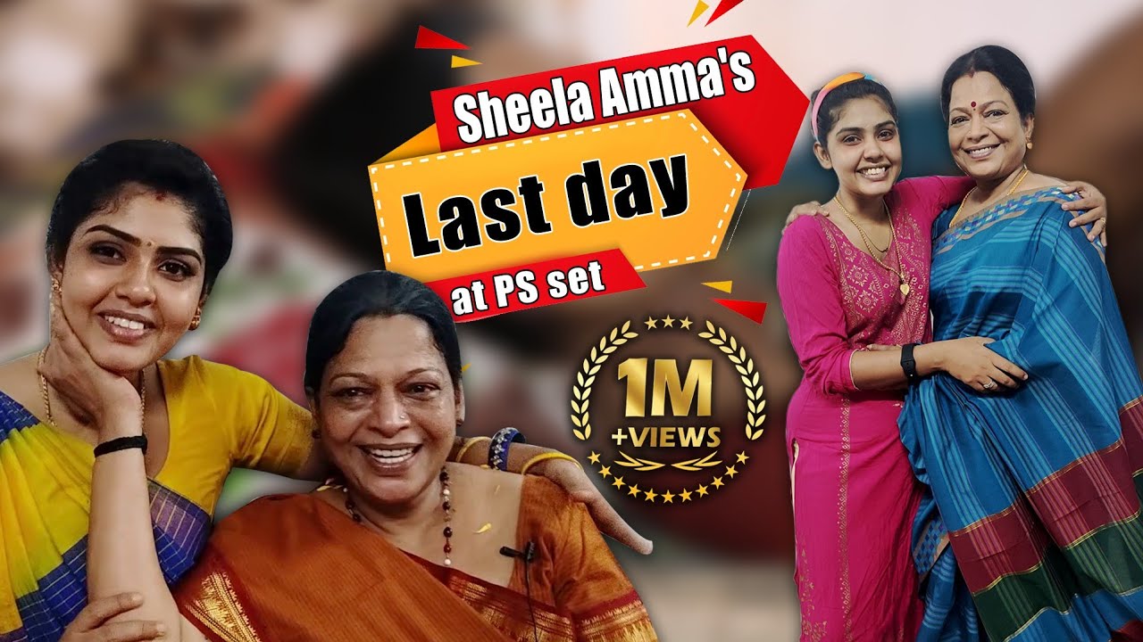 Sheela Amma's Last Day With Pandian Stores Team | Making of Death Scene ...