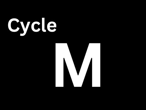 How to draw cycle letter M step by step for beginners//Cycle drawing ...