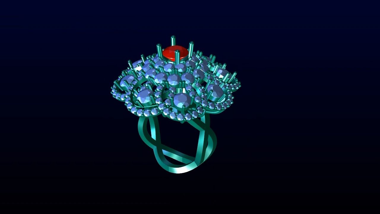 how to design ring in matrix 8 3d gemvision #075 #umphumrin # ...