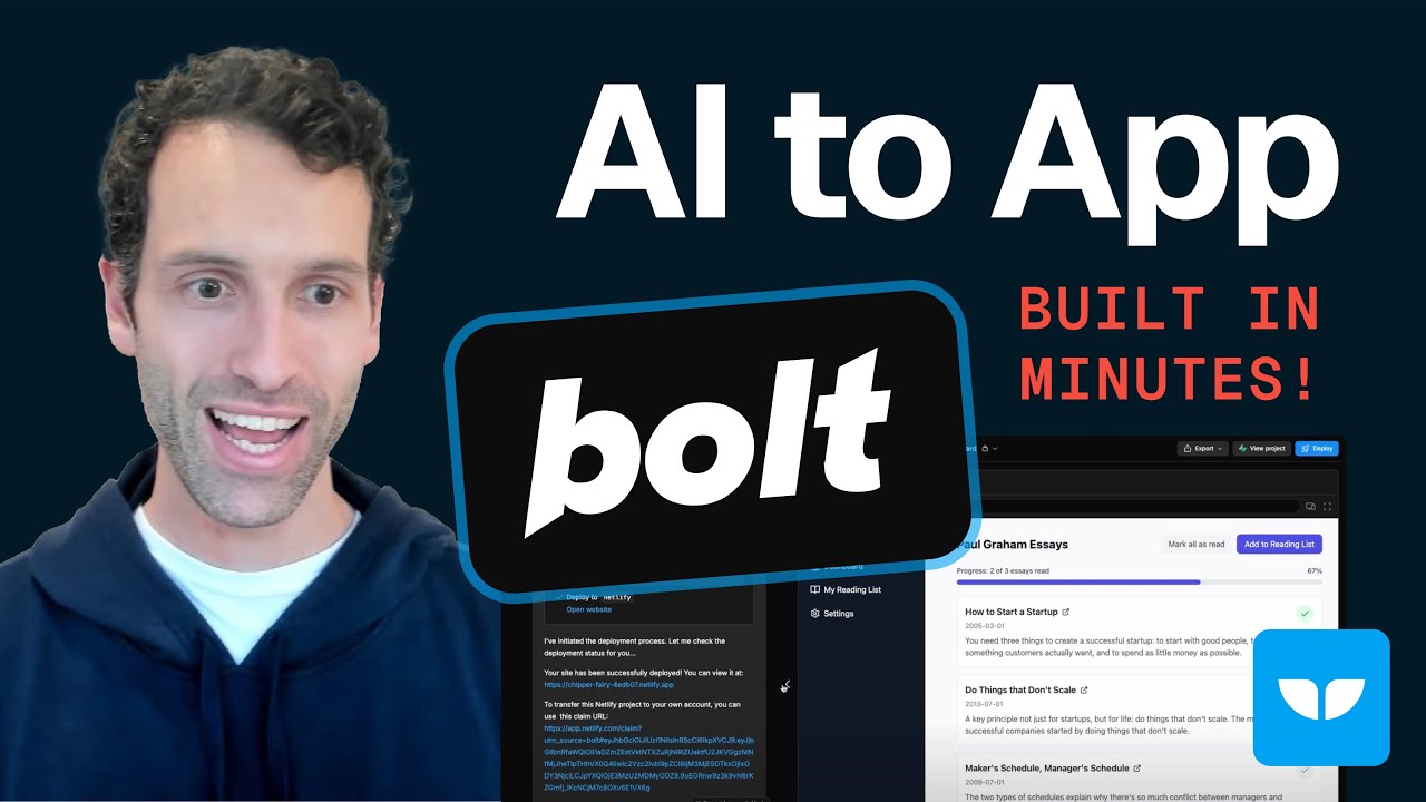 Deploy a real SaaS app in minutes using bolt.new! (20 min vibe-coding ...