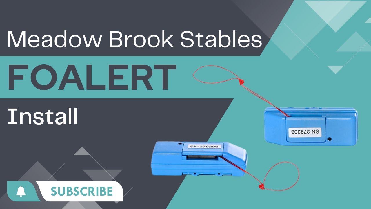 Foal Alert Install - YouTube