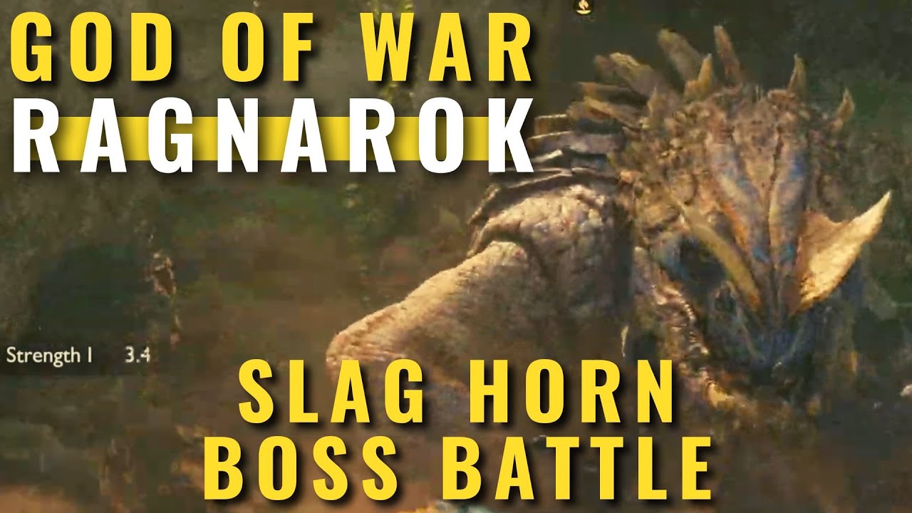 God of War Ragnarok - Slag Horn optional boss battle - YouTube