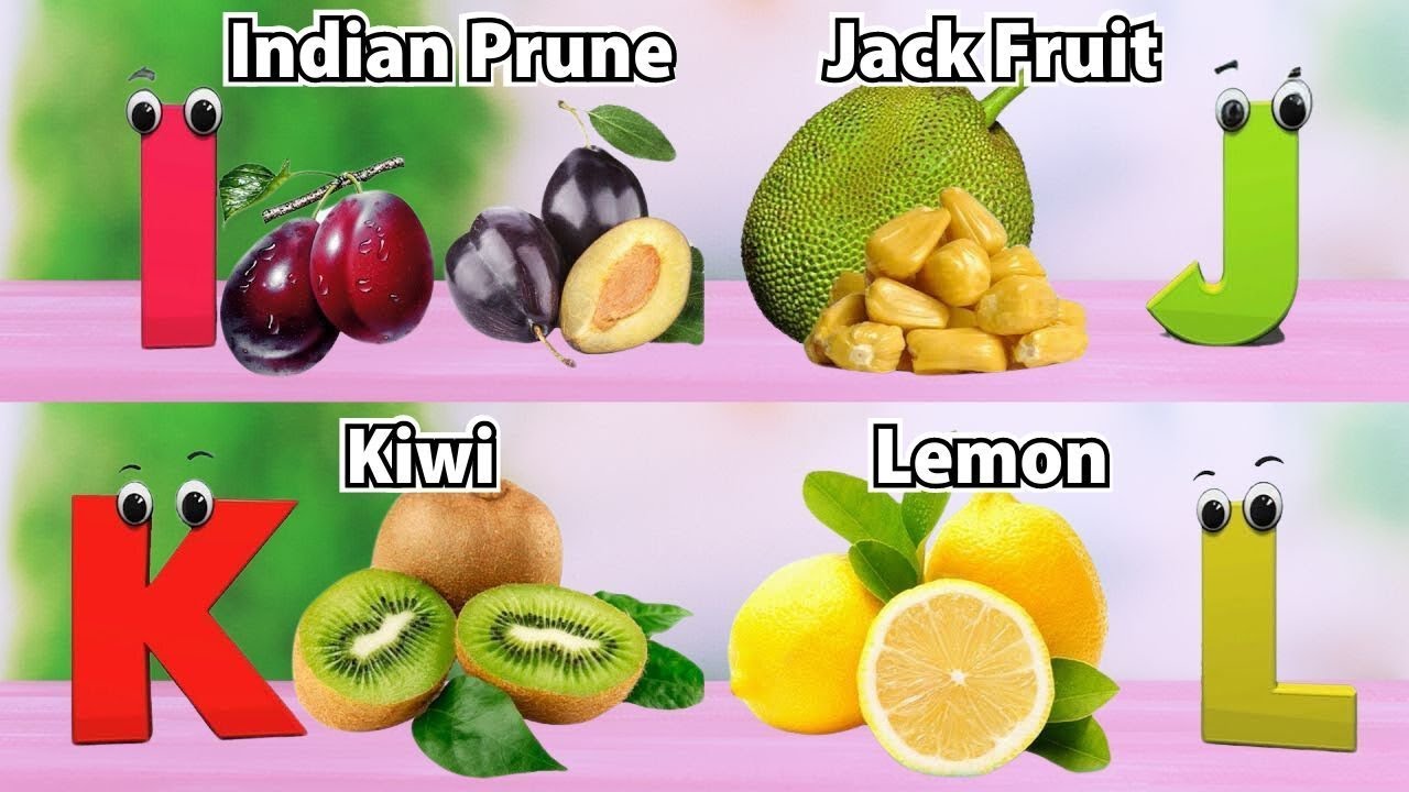Fruits Alphabet song for Children | Fruit ABC Song | Phonics for Kids ...