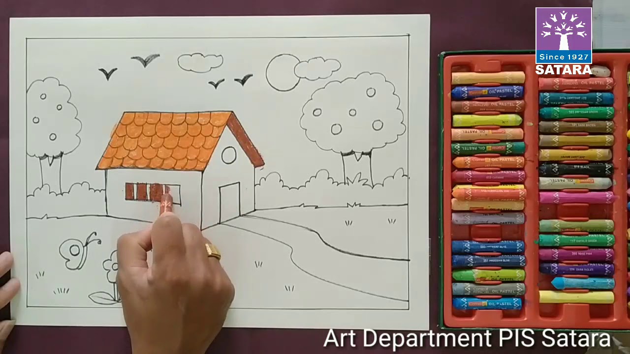 Art | House Scenery STD - I | PIS Satara - YouTube
