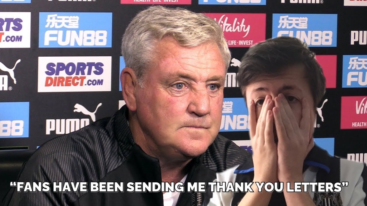 REACTING TO STEVE BRUCE’S EMBARRASSING PRESS CONFERENCE!!!!! - YouTube