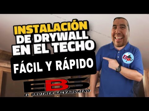 CÓMO INSTALAR HOJAS DE SHEETROCK O DRYWALL EN EL TECHO FÁCIL Y RÁPIDO ...