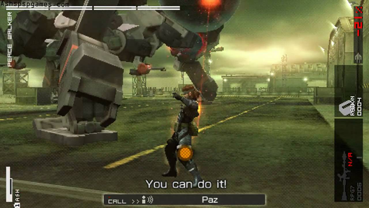 MGS: Peace Walker - PSP - #25. Peace Walker Battle 2 [1/3] - YouTube