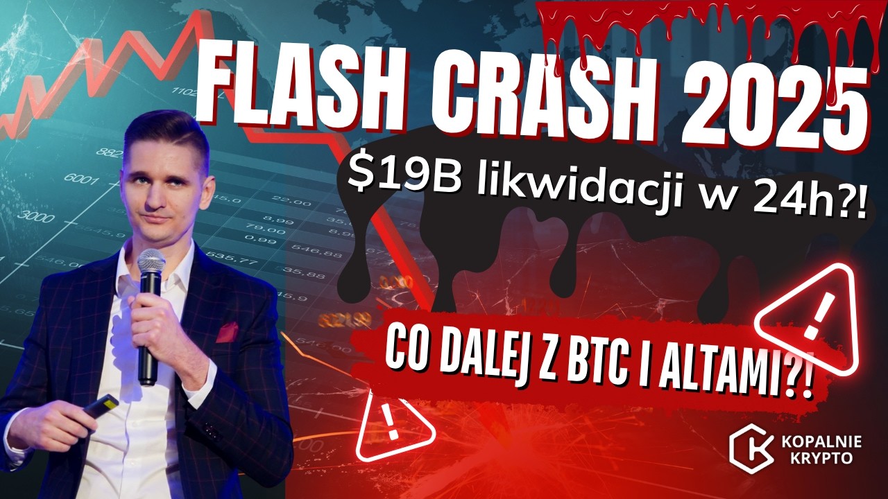 FLASH CRASH 2025: $19B likwidacji w 24h?! Co dalej z BTC i altami - YouTube