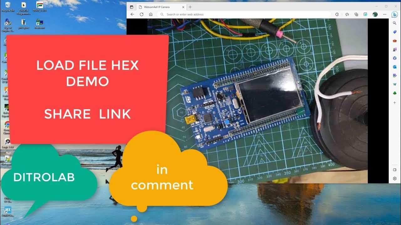 Thử nghiệm load stm32f429 discovery board - YouTube