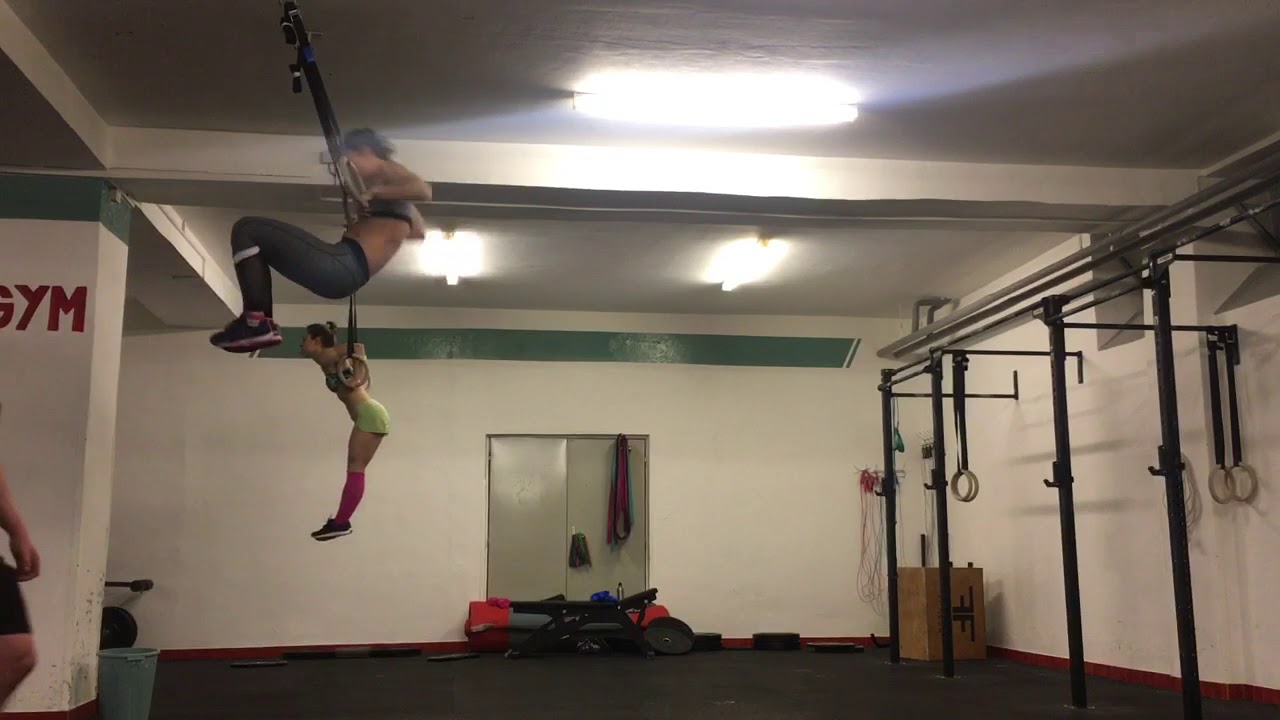 Emom 12cm strict def HSPU + Ring MU+strict dip - YouTube