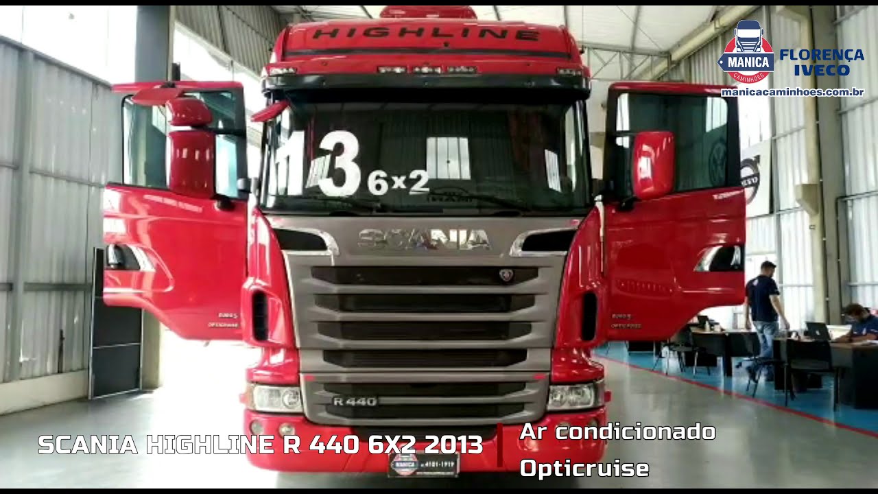SCANIA HIGHLINE R 440 6X2 2013 R440 - YouTube