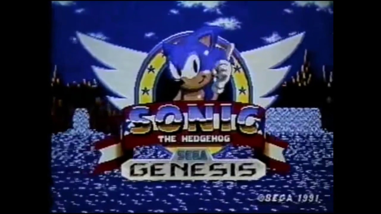 1991 Sonic The Hedgehog Commercial With Larry Cedar - YouTube
