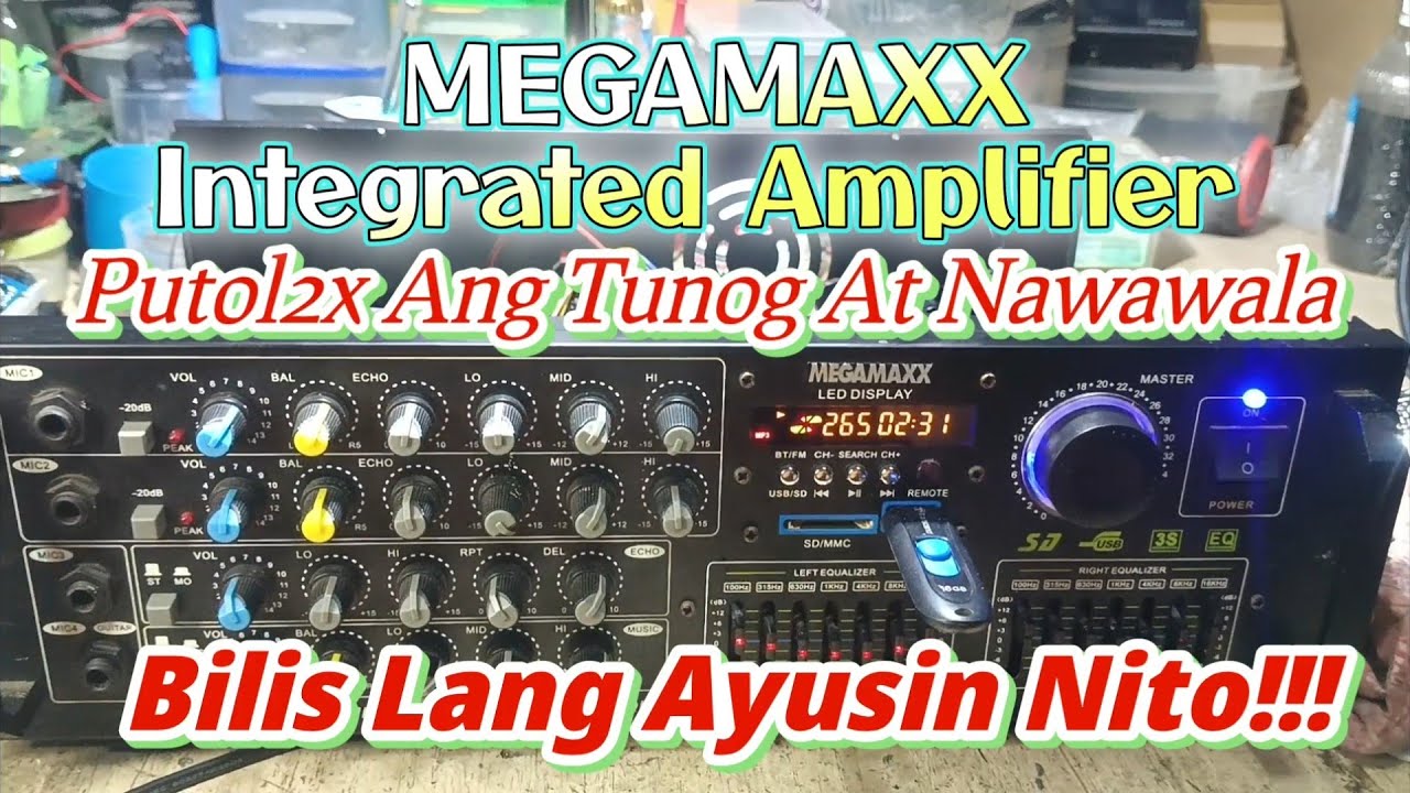 MEGAMAXX Amplifier Nawawala Ang Audio Output Basic Lang Ito! #share # ...