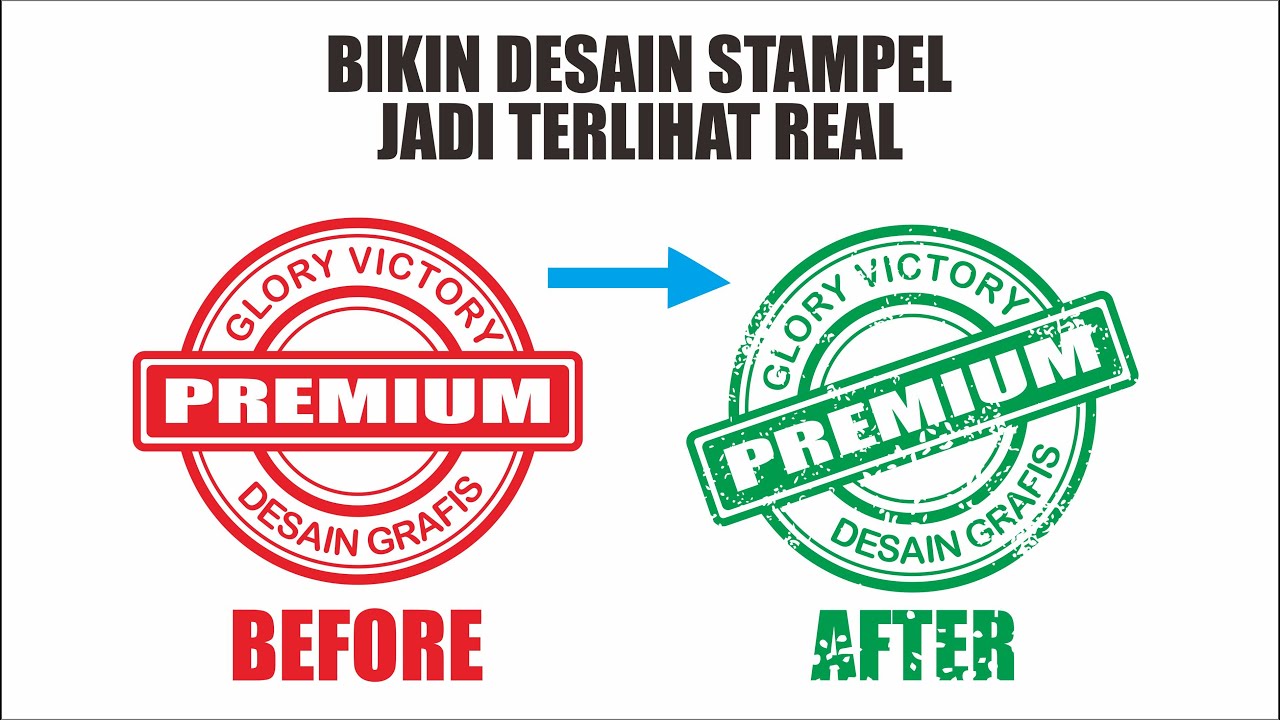 Membuat Desain Stampel Jadi Terlihat Real dengan Corel Draw (How to ...