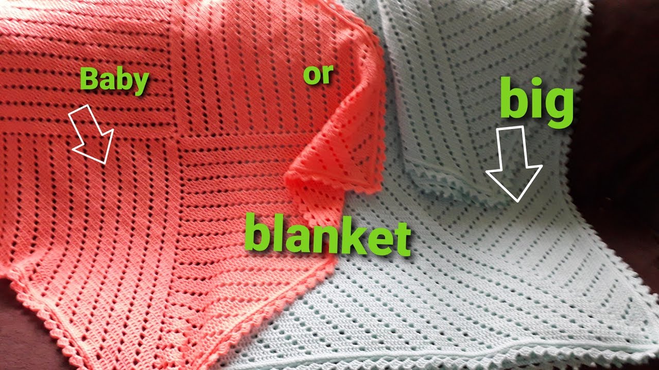 Which way filet blanket. Do as baby or big blanket. - YouTube