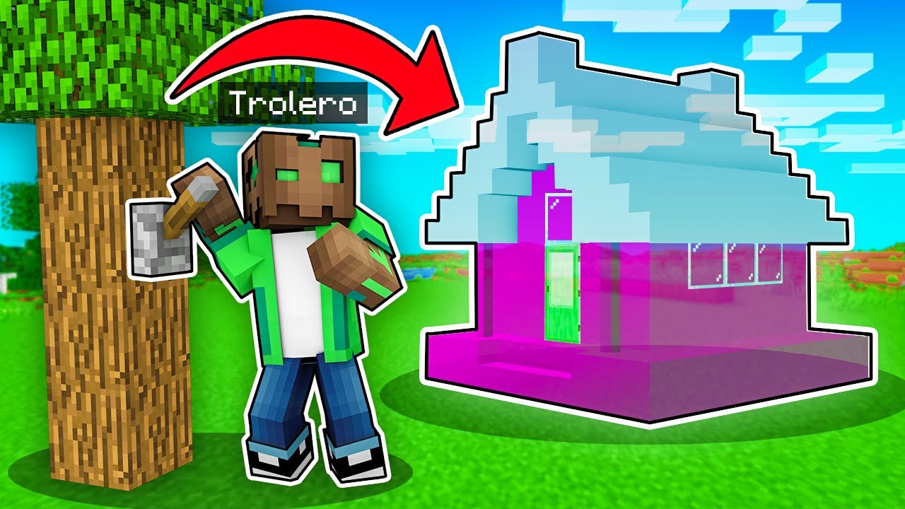 Encontré la Casa SECRETA de Trolero en Minecraft! - YouTube