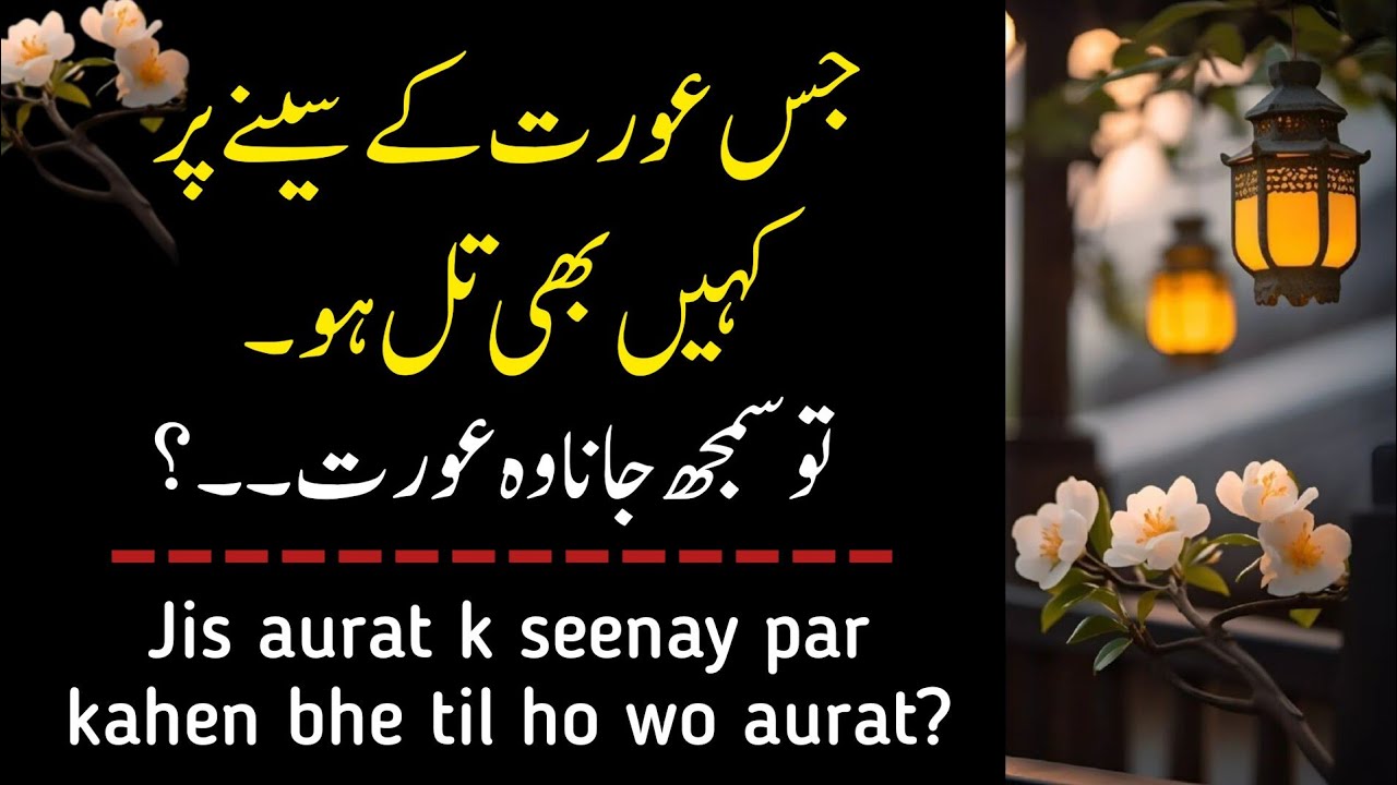 Jis aurat k seenay par kahen bhe til to smjh jana || udaas diary - YouTube