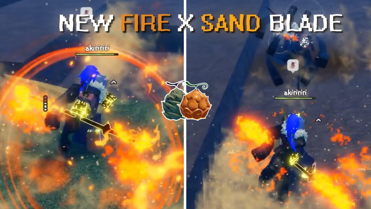 [GPO] THE NEW FIRE X SAND BLADE IS CRAZY 😭 | Battle Royale Win - YouTube